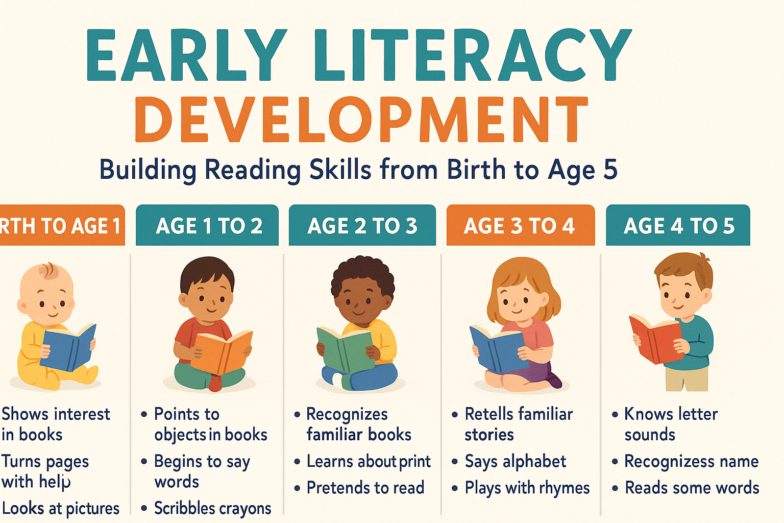 Early Literacy Development: Building Reading Skills from Birth to Age 5 ...